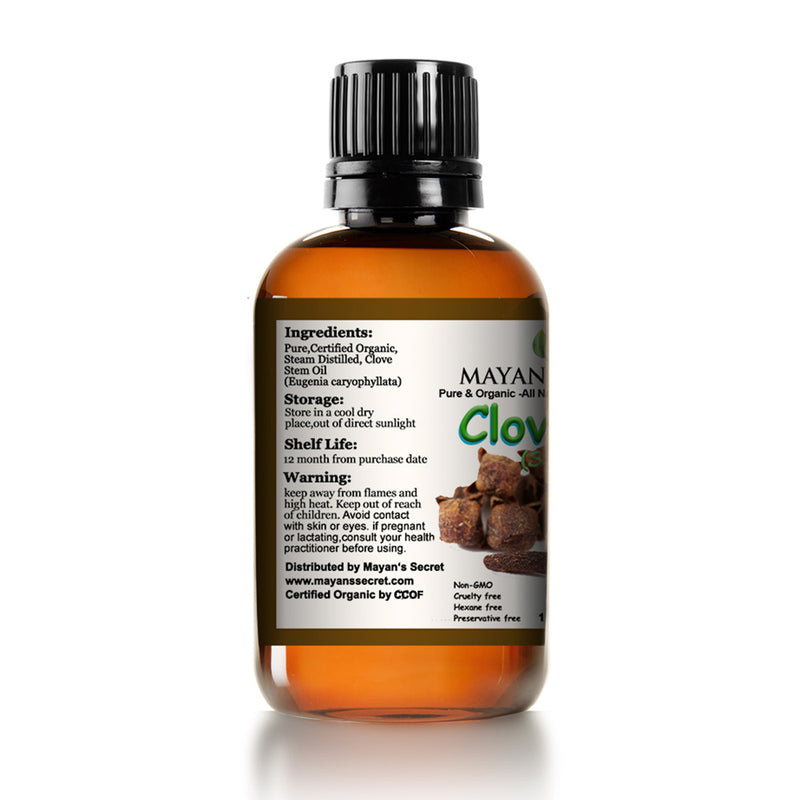 Organic Clove Stem Essential Oil - Clove Stem Essential Oil - Mayan's ...