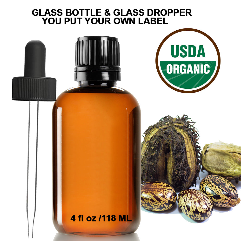 Ready to Label USDA Organic Castor Oil - Mayan's Secret