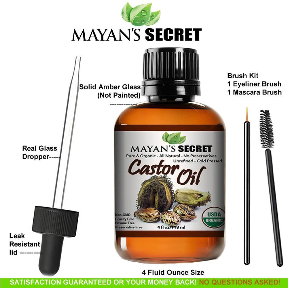 Organic Castor Oil for Hair Growth - Organic Castor Oil - Mayan's Secret