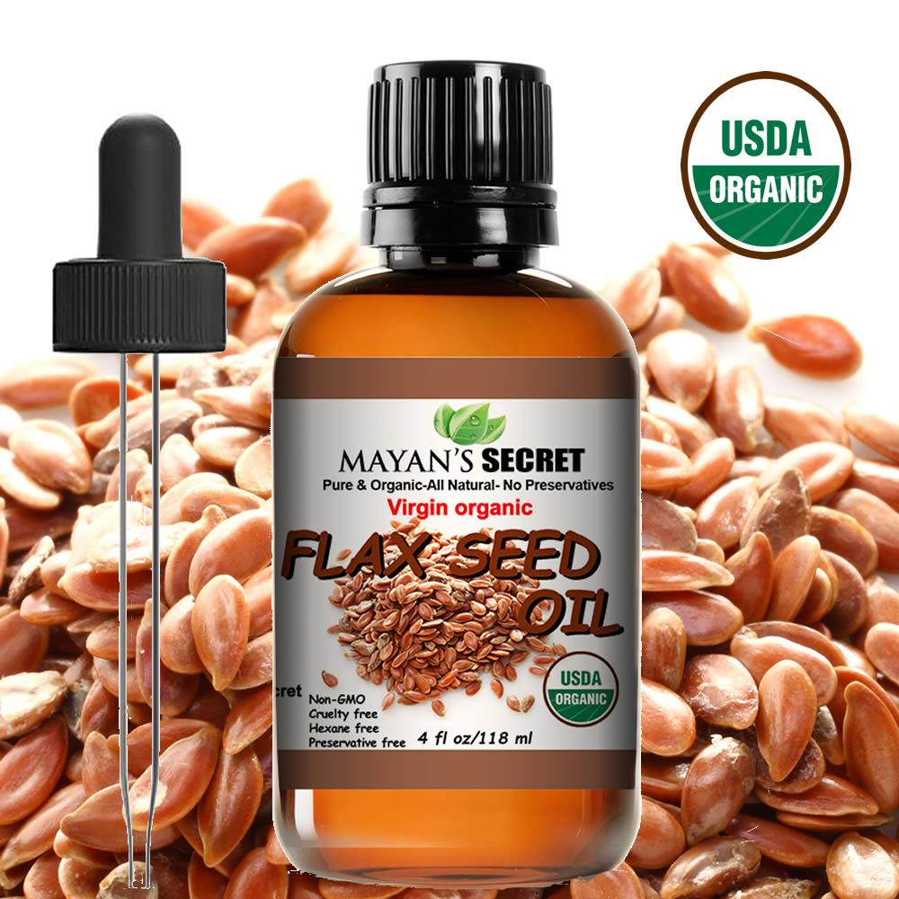 Organic Flax Seed Oil Virgin - Organic Flax Seed Oil - Mayan's Secret
